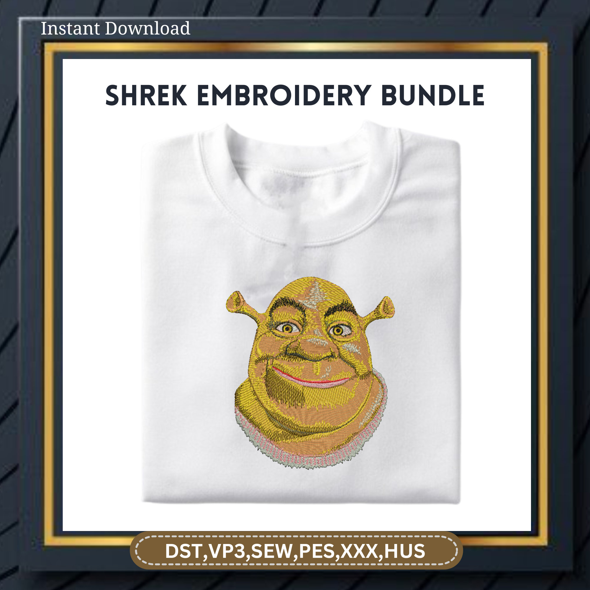 Shrek Embroidery Design Cartoon Machine Embroidery Hugging Woody ...