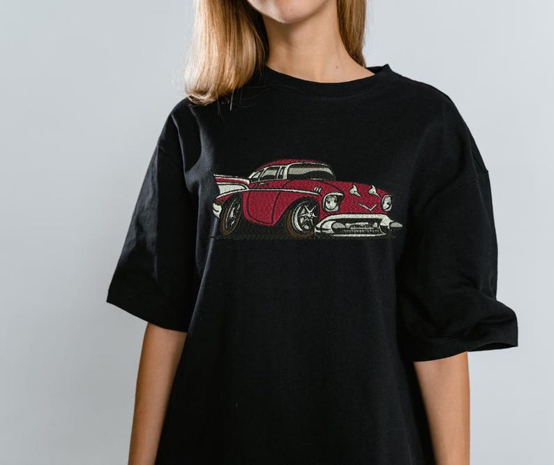 Car Embroidery Designs, Classic Car Embroidery, Lightning Mcqueen ...