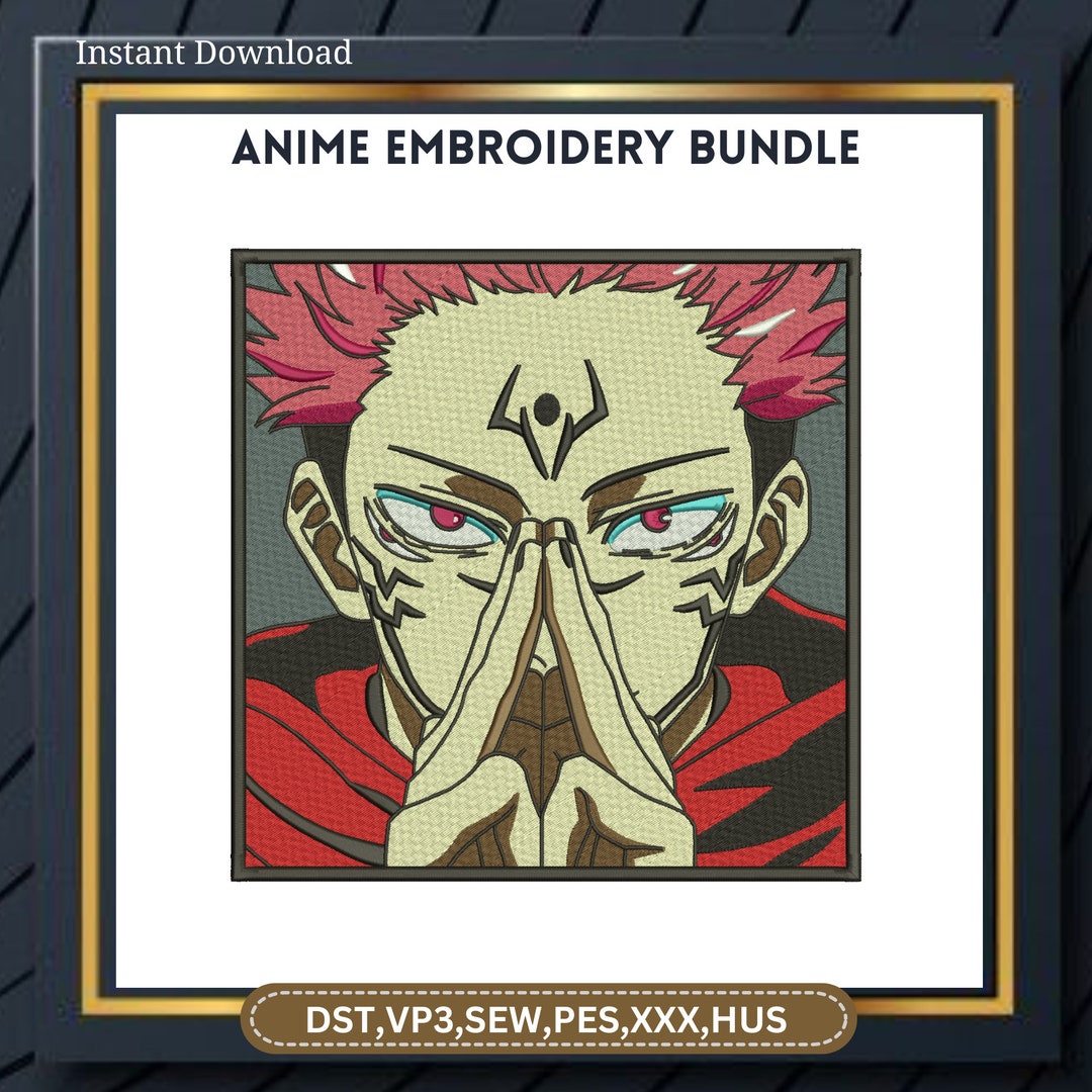 Anime Embroidery Designs Anime Embroidery File Premium Anime Embroidery ...