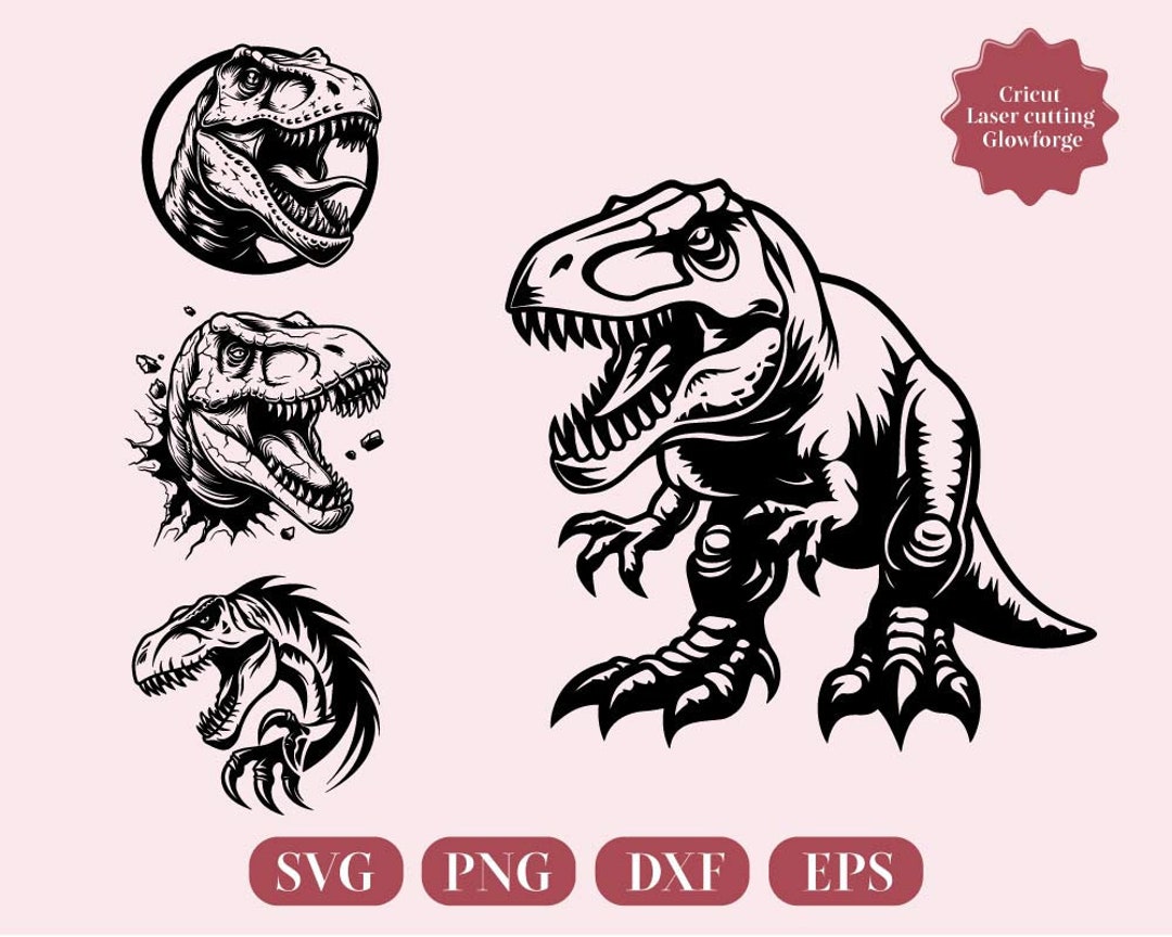 Dinosaur SVG, Dinosaur Clipart, T-rex Svg, Dino Svg, T-rex Dinosaur SVG ...