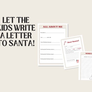 Christmas Bundle | Printable Christmas List Template | Christmas Santa ...