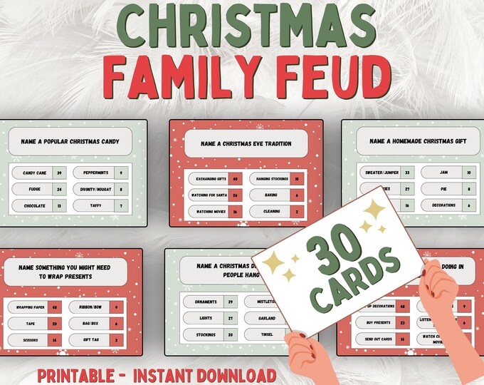 Christmas Friendly Feud: A Fun and Festive Trivia Game for the Whole ...