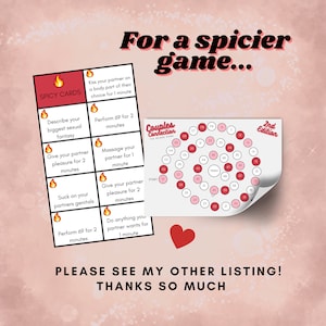 Couples Printable Board Game, Date Night, Printable Couples Games ...