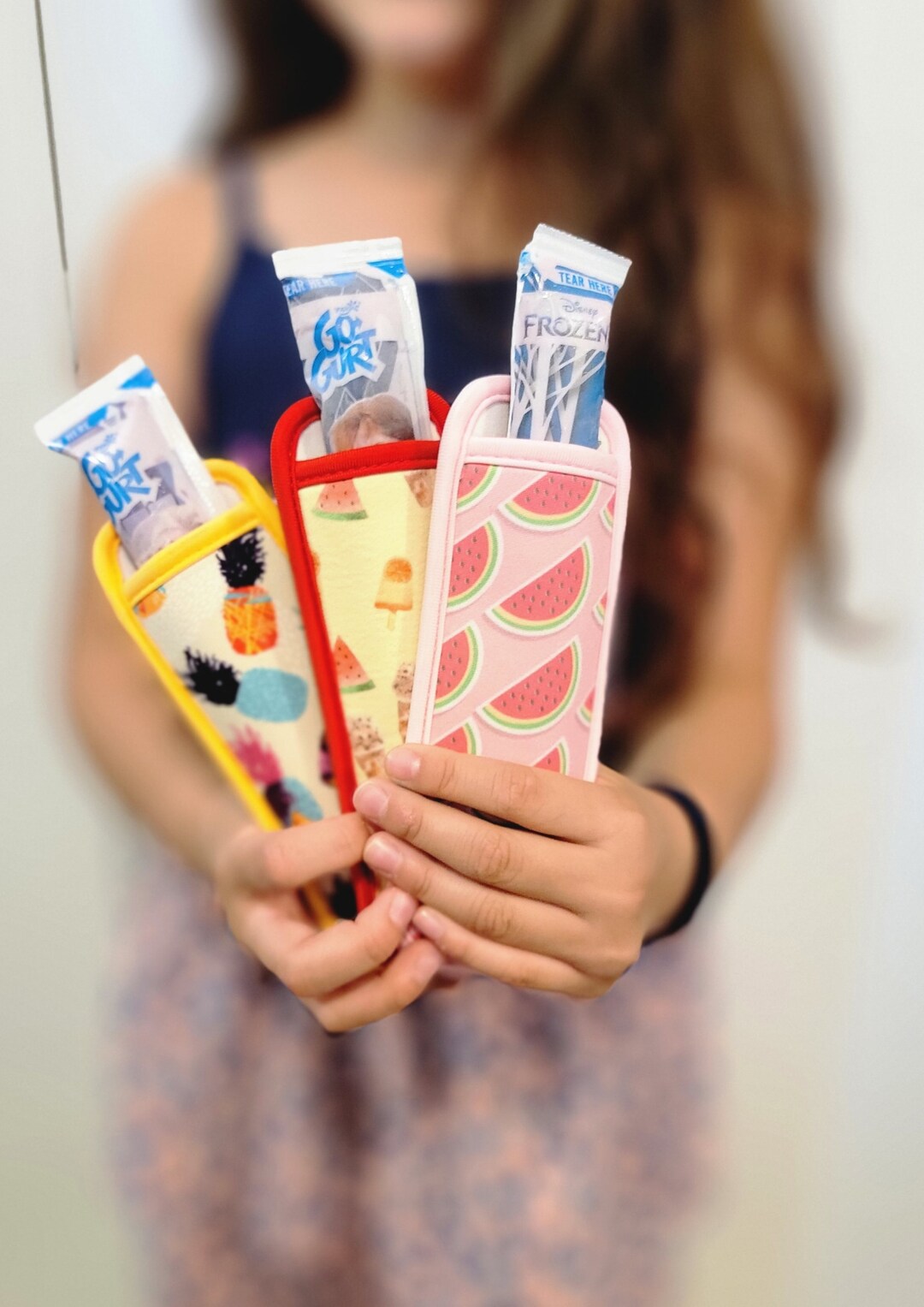 5pc Popsicle Holder Grab Bag, Gogurt Sleeve Holder, Kid Gift,stocking ...