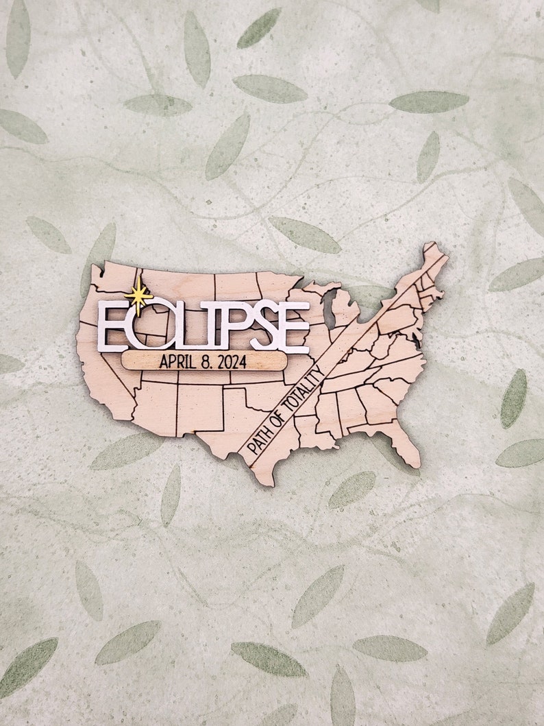 Solar Eclipse Path of Totality Ornaments - State Magnet and Ornaments ...