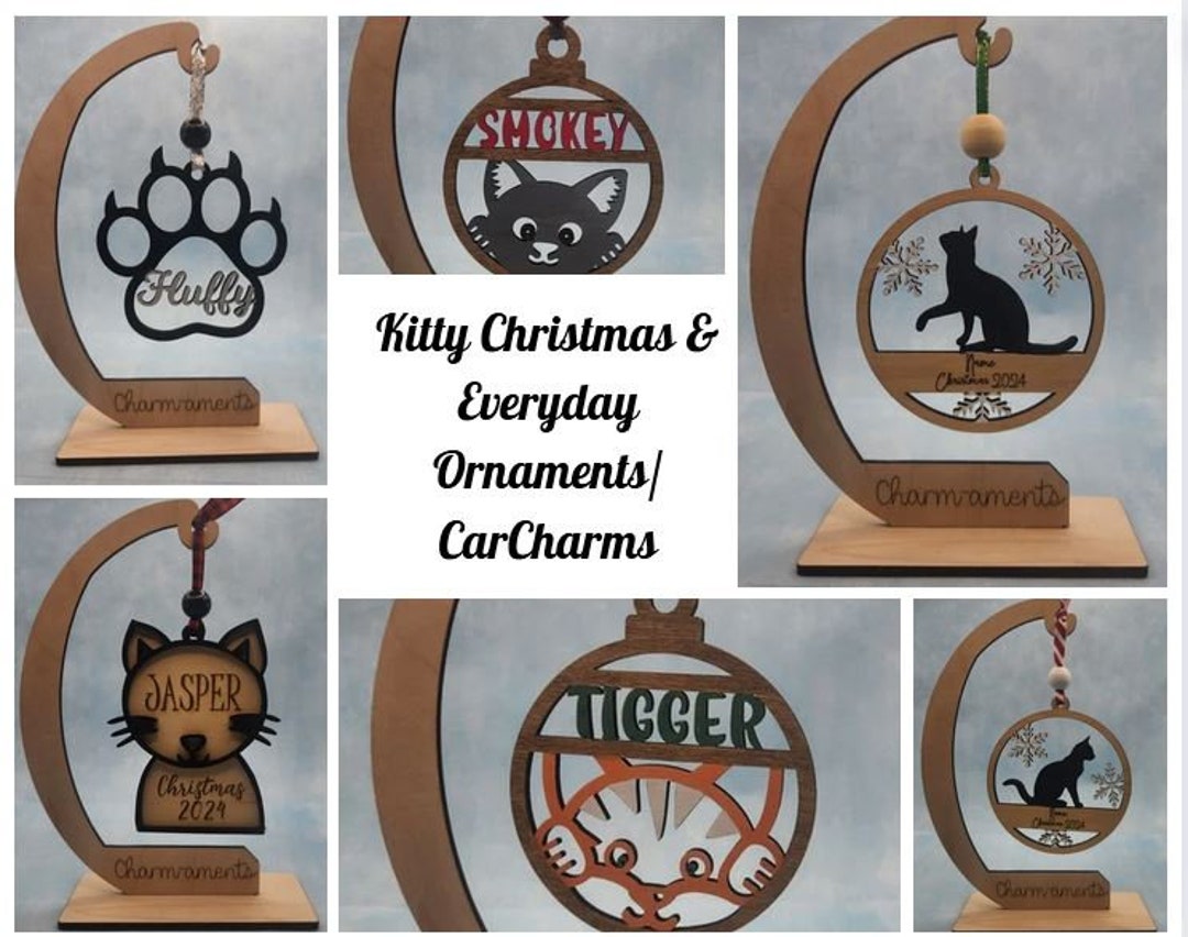 Adorable Cat-themed Ornaments for Christmas and Everyday Decorating - Etsy