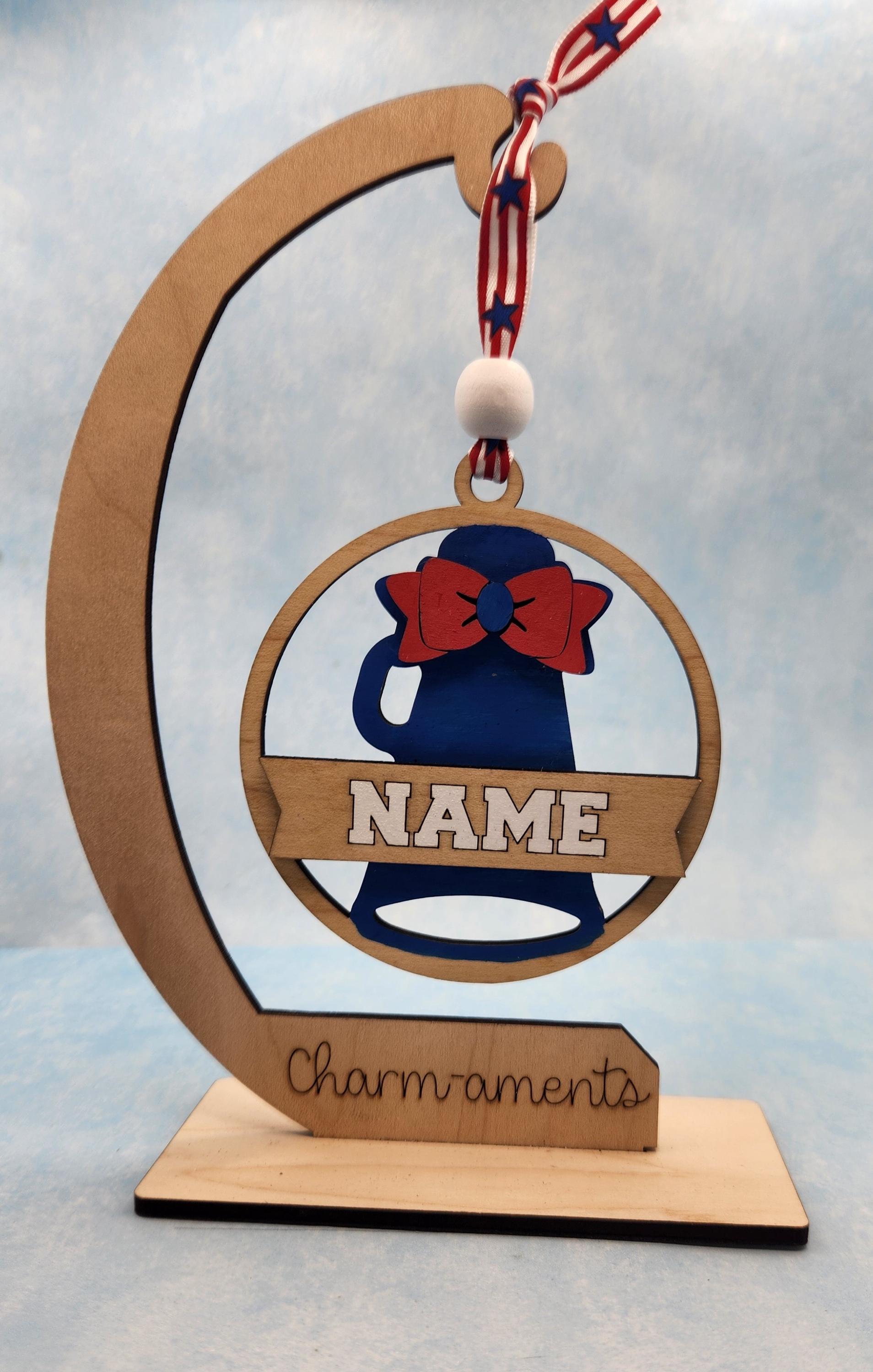 Cheerleading Squad Gift: Wood Ornaments for Cheerleaders and Coaches - Etsy