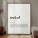 Teckel Definition Print, Teckel Definition Wall Poster, Dog Definition ...