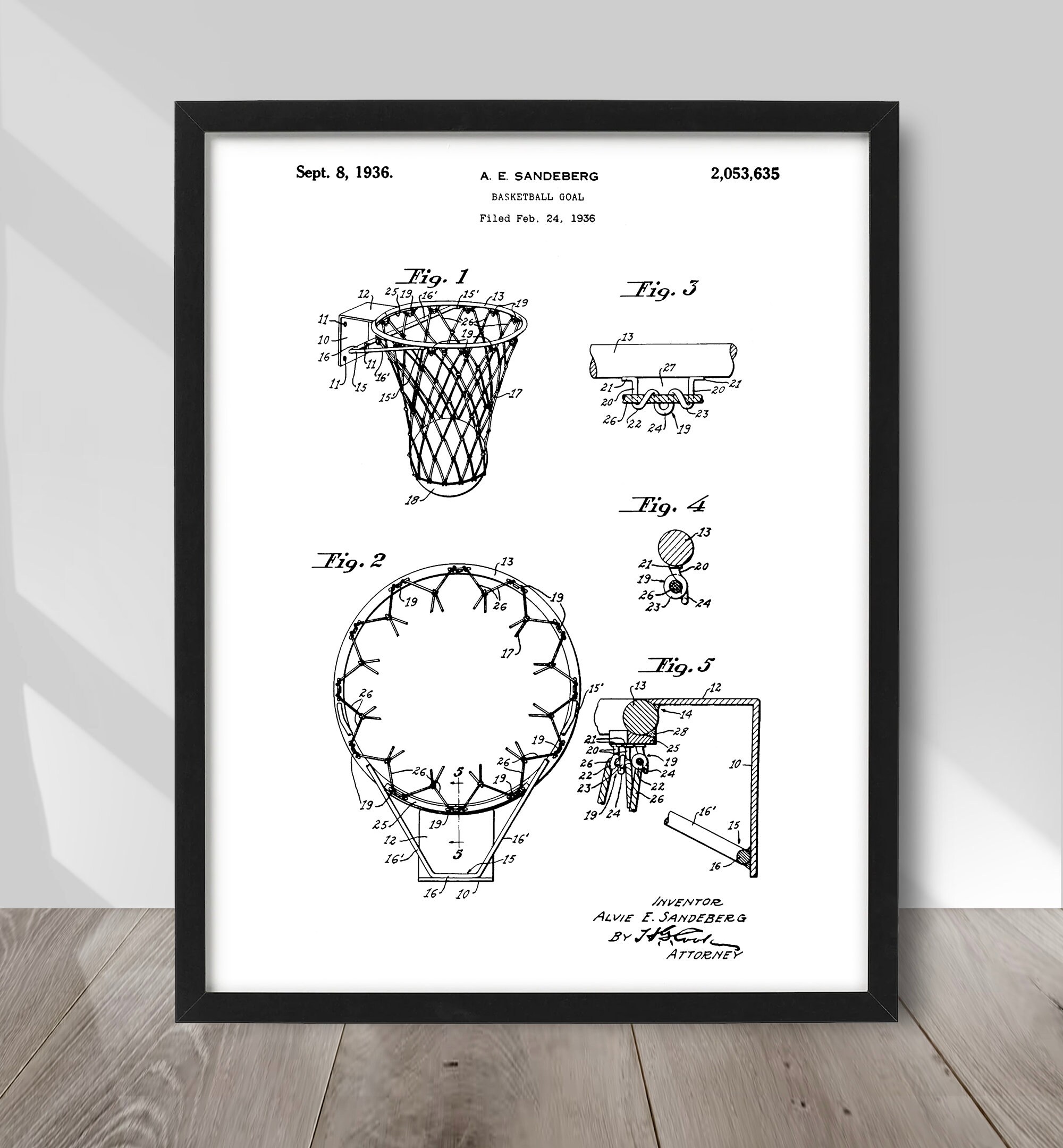 Basketball GOAL Basket Art Print Basketball Net Poster - Etsy