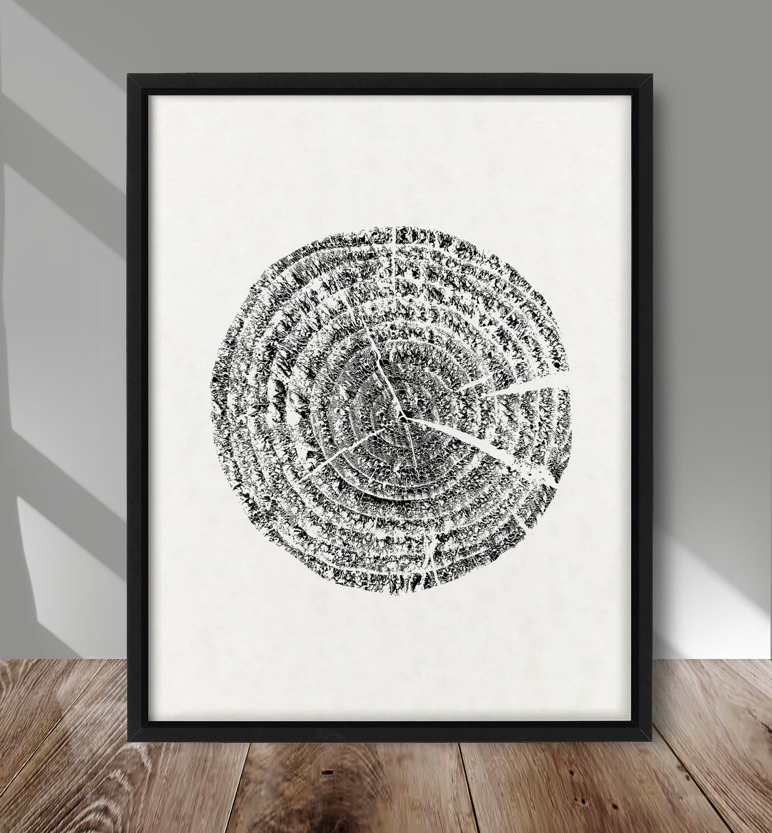Tree Life Lines Poster, Tree Trunk Print, Tree Life Artwork, Life Line ...