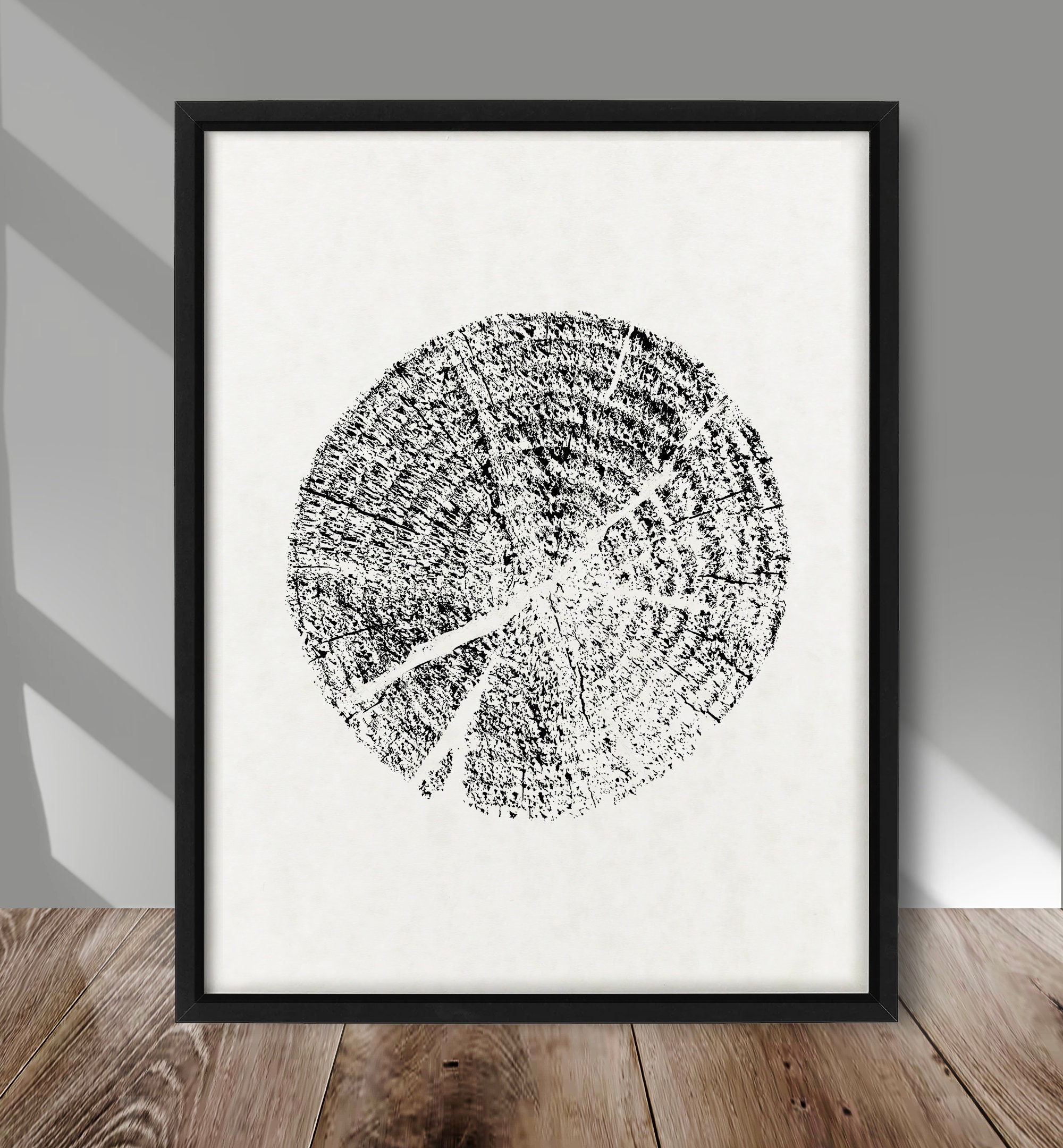 Tree Lifeline Poster, Tree Trunk Print, Tree Life Artwork, Life Line ...