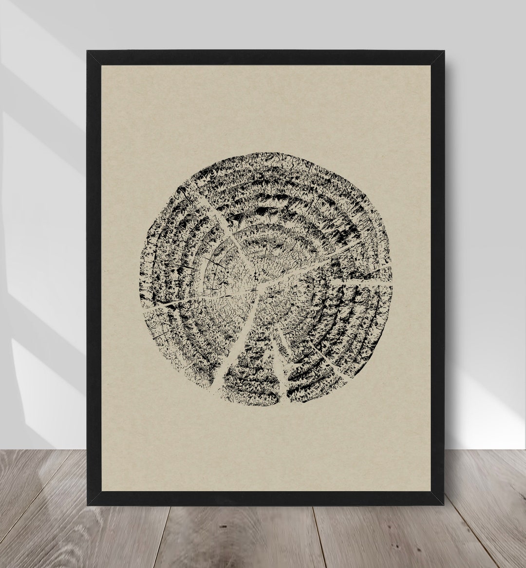 Tree Lifeline Poster Tree Trunk Print Tree Life Artwork - Etsy