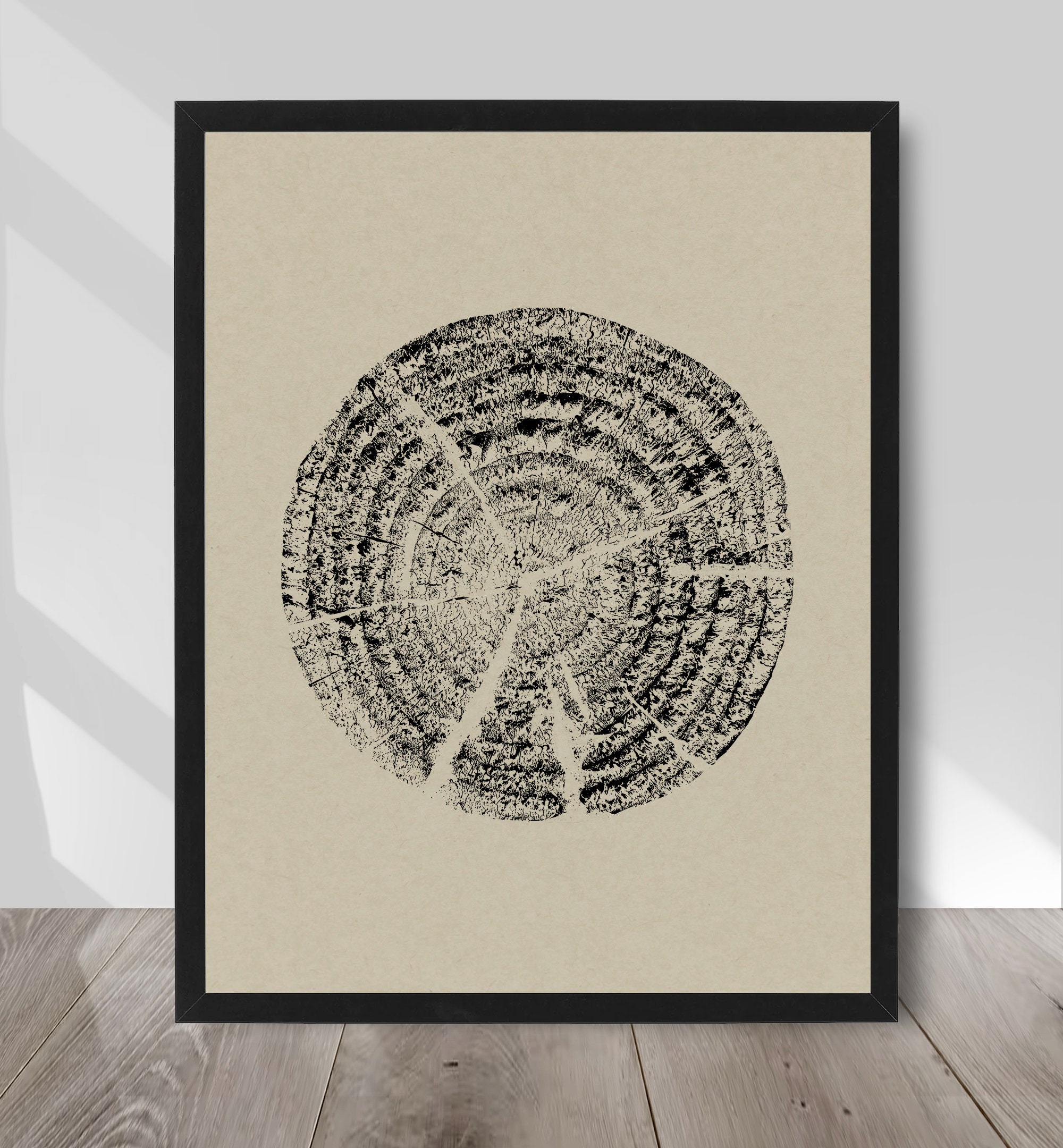 Tree Lifeline Poster Tree Trunk Print Tree Life Artwork - Etsy