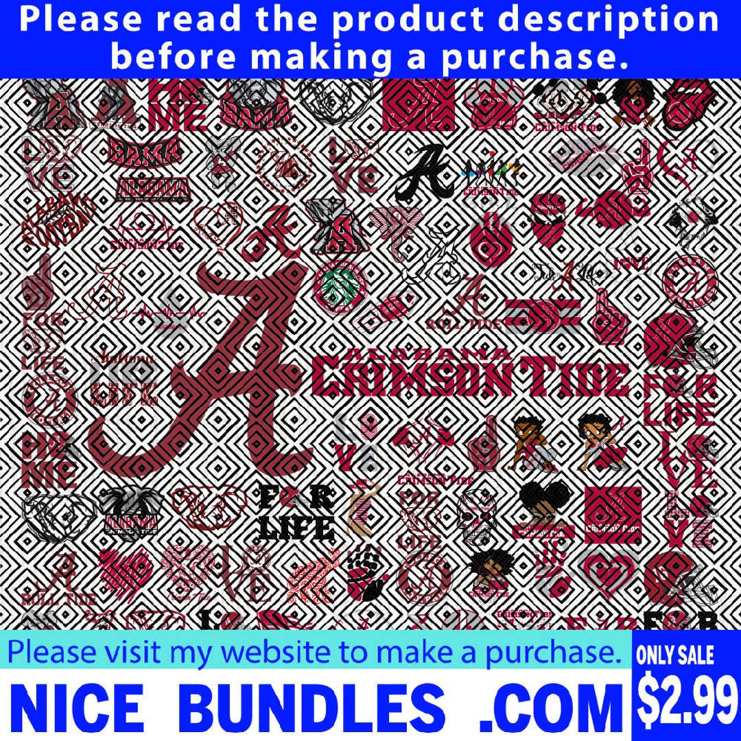 90 Files Alabama Crimson Tide Team Bundle Svg Alabama Crimson - Etsy