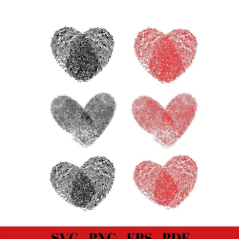 Fingerprint Heart - Etsy