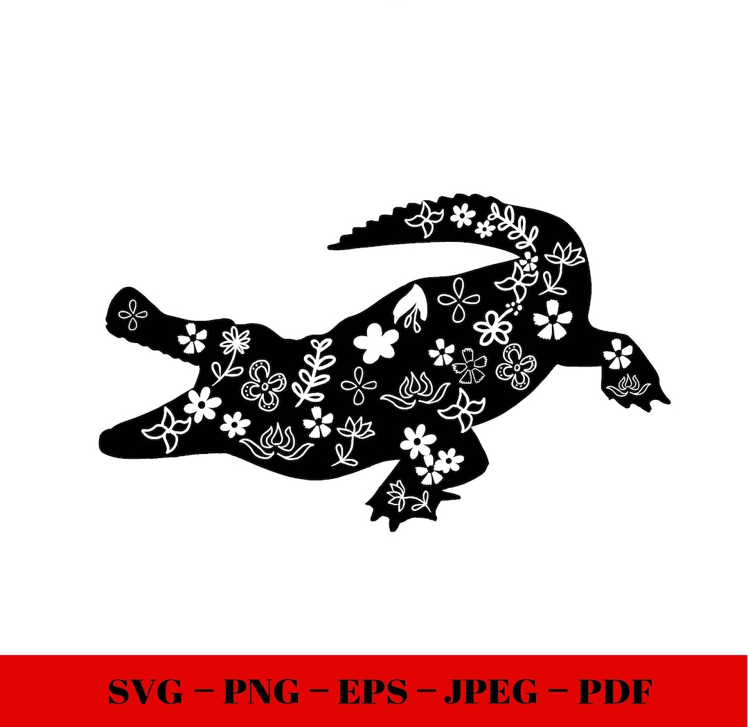 Alligator SVG Alligator Head SVG alligator Clip Art Svg - Etsy