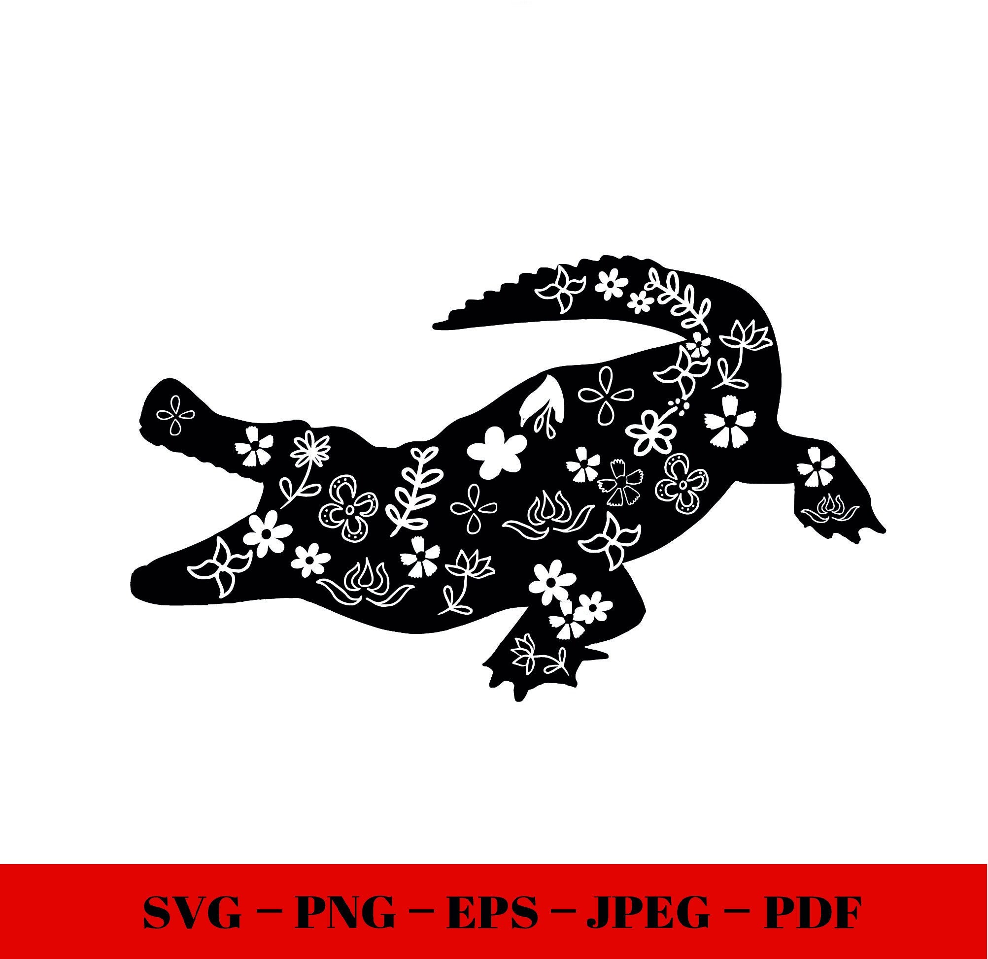 Alligator SVG Alligator Head SVG alligator Clip Art Svg - Etsy