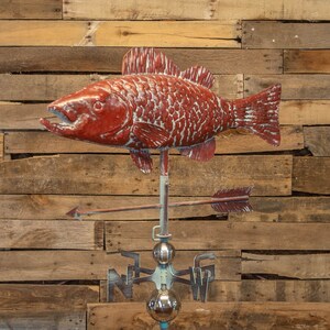 2D Fish Weathervane, Antique Weathervane, Vintage Style Decor, Copper ...