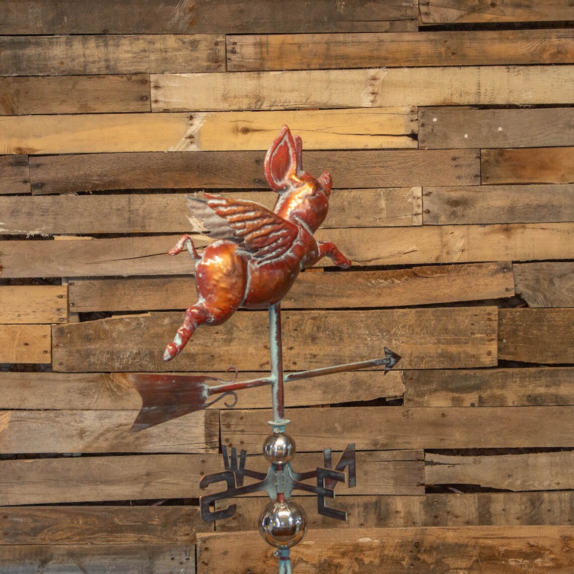 2D Flying Pig Weathervane, Antique Weathervane, Vintage Style With ...