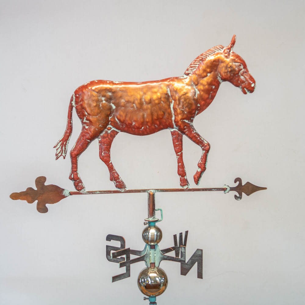 2D Donkey Weathervane, Antique Weathervane, Vintage Style Farm Animal ...