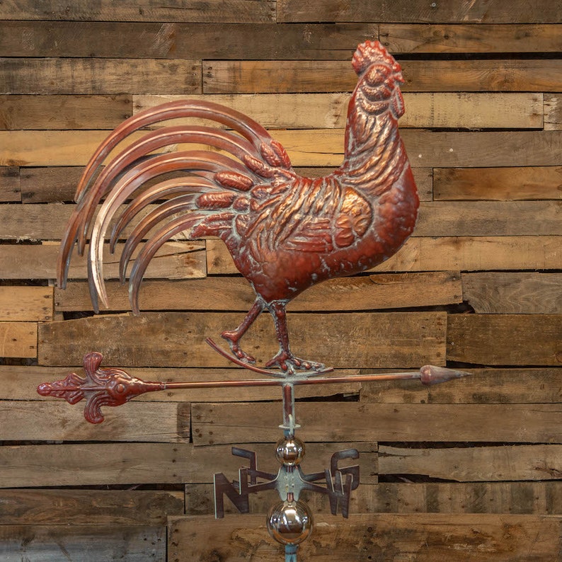 2D Strutting, Rooster Weathervane, Antique Weathervane, Vintage Style ...
