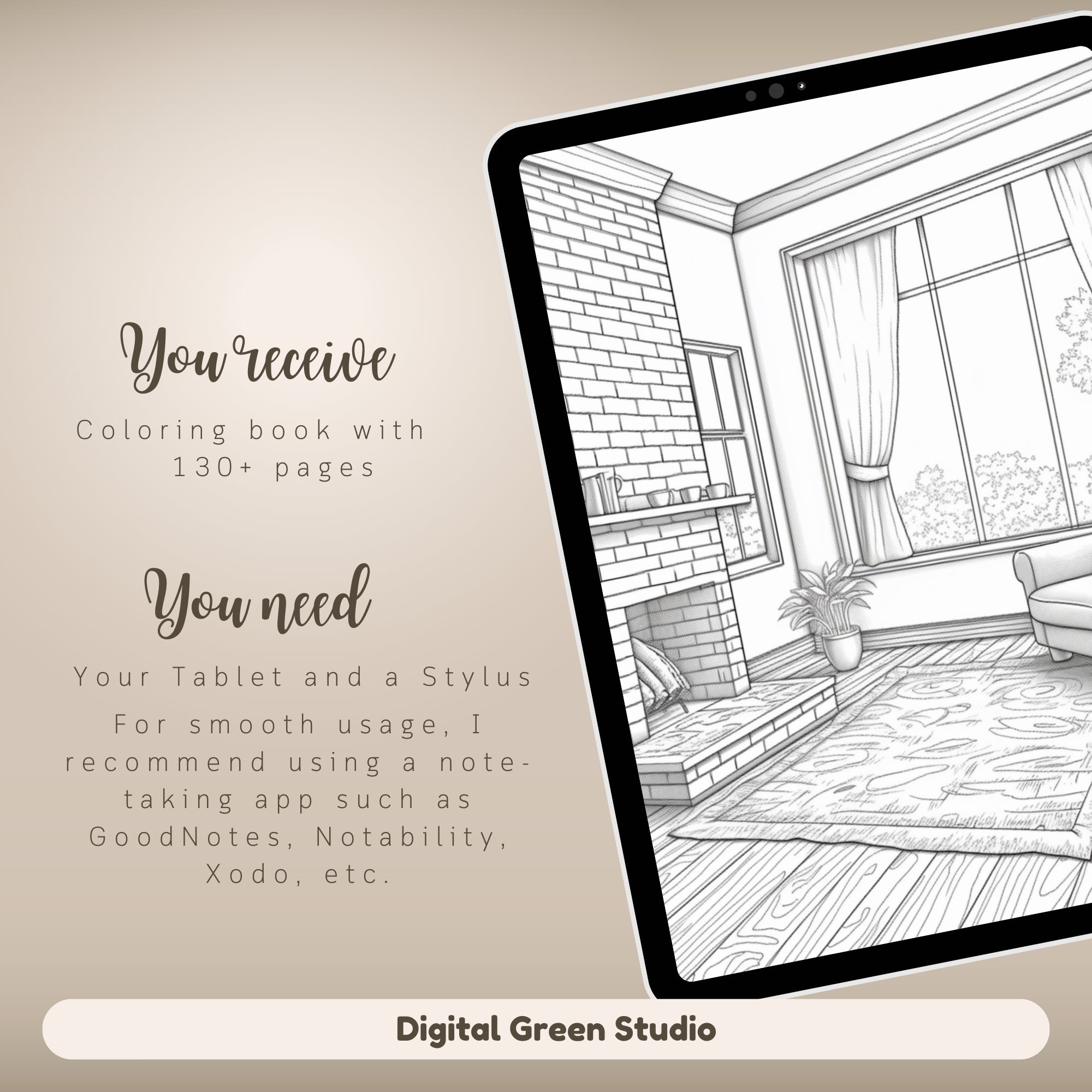 130+ Bedroom Coloring Pages, Adult Coloring Book, Bedroom Designs to ...