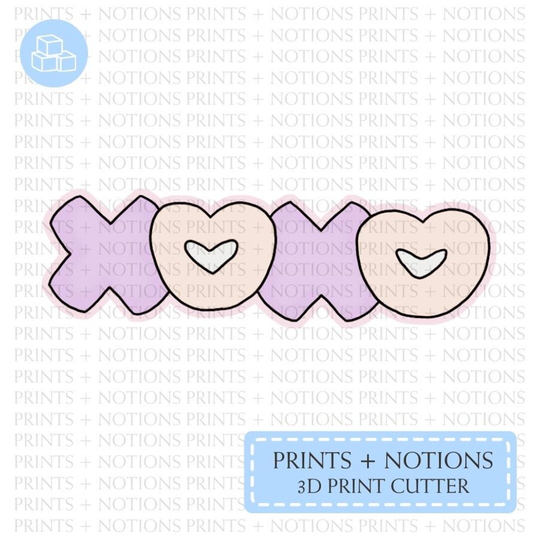 Hugs and Kisses XOXO Cookie Cutter | Polymer Clay Cutters | Ceramic ...
