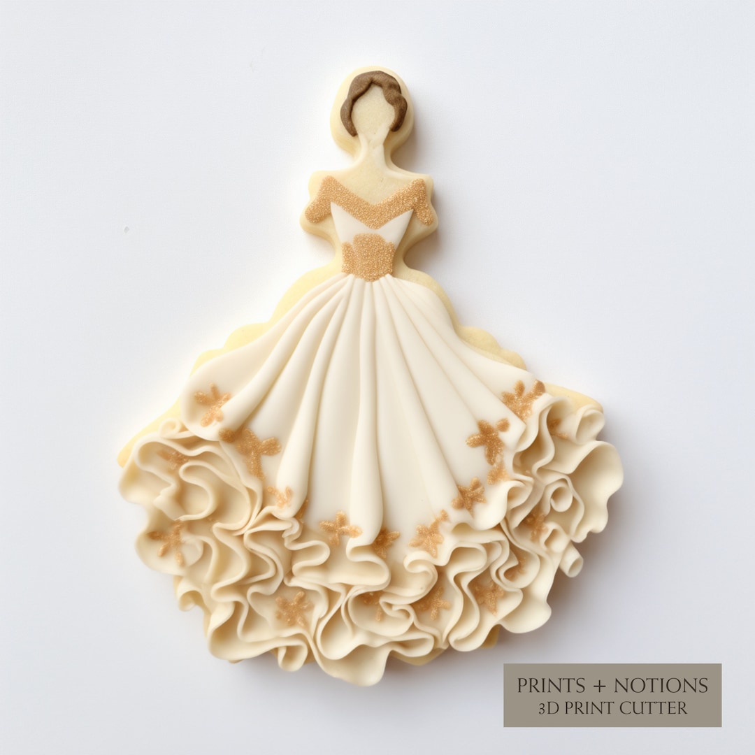 Bride Wedding Dress Cookie Cutter | Polymer Clay Cutters | Ceramic Clay ...