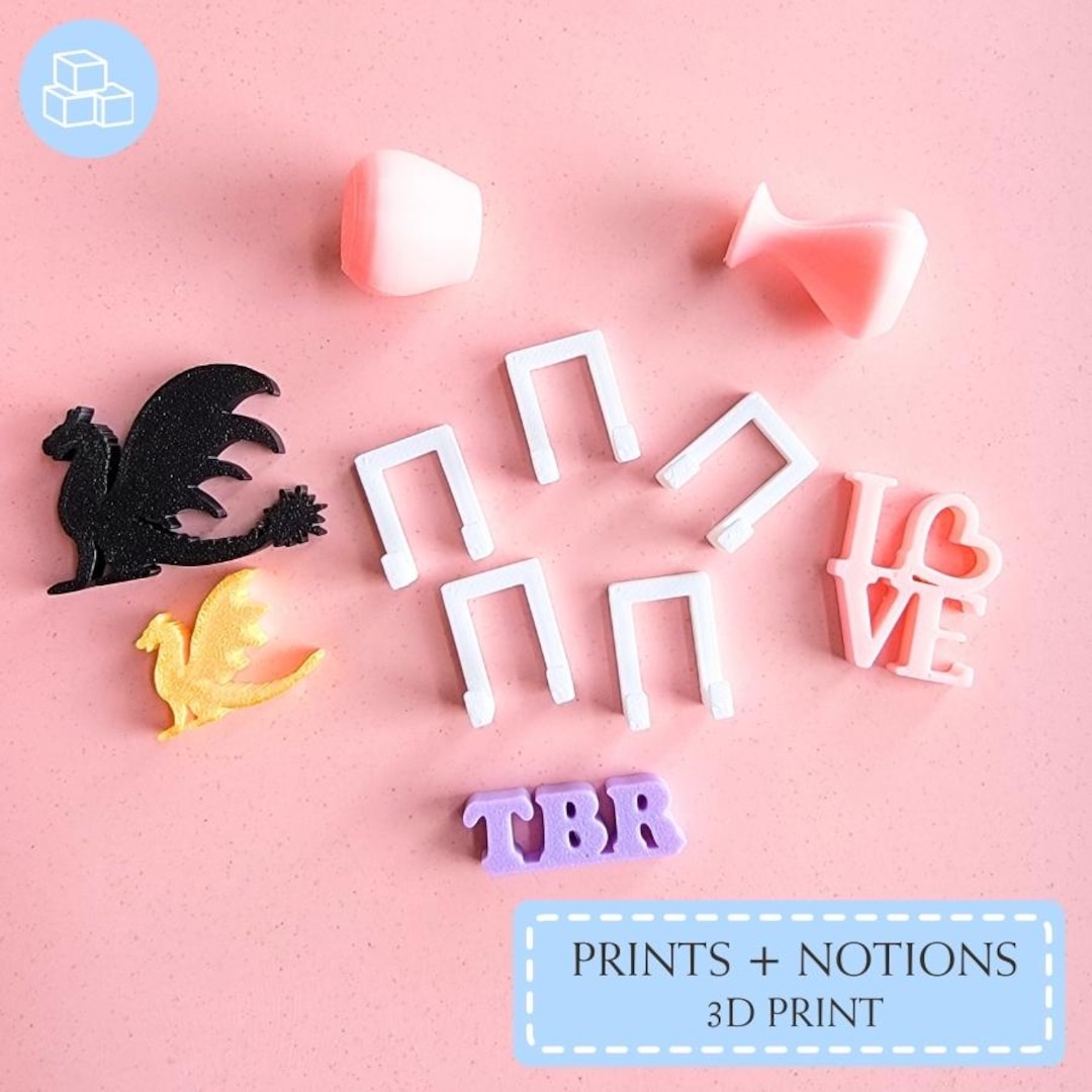 3D Printed Mini Decor | Set of 11 | Bookcase Collection - Etsy