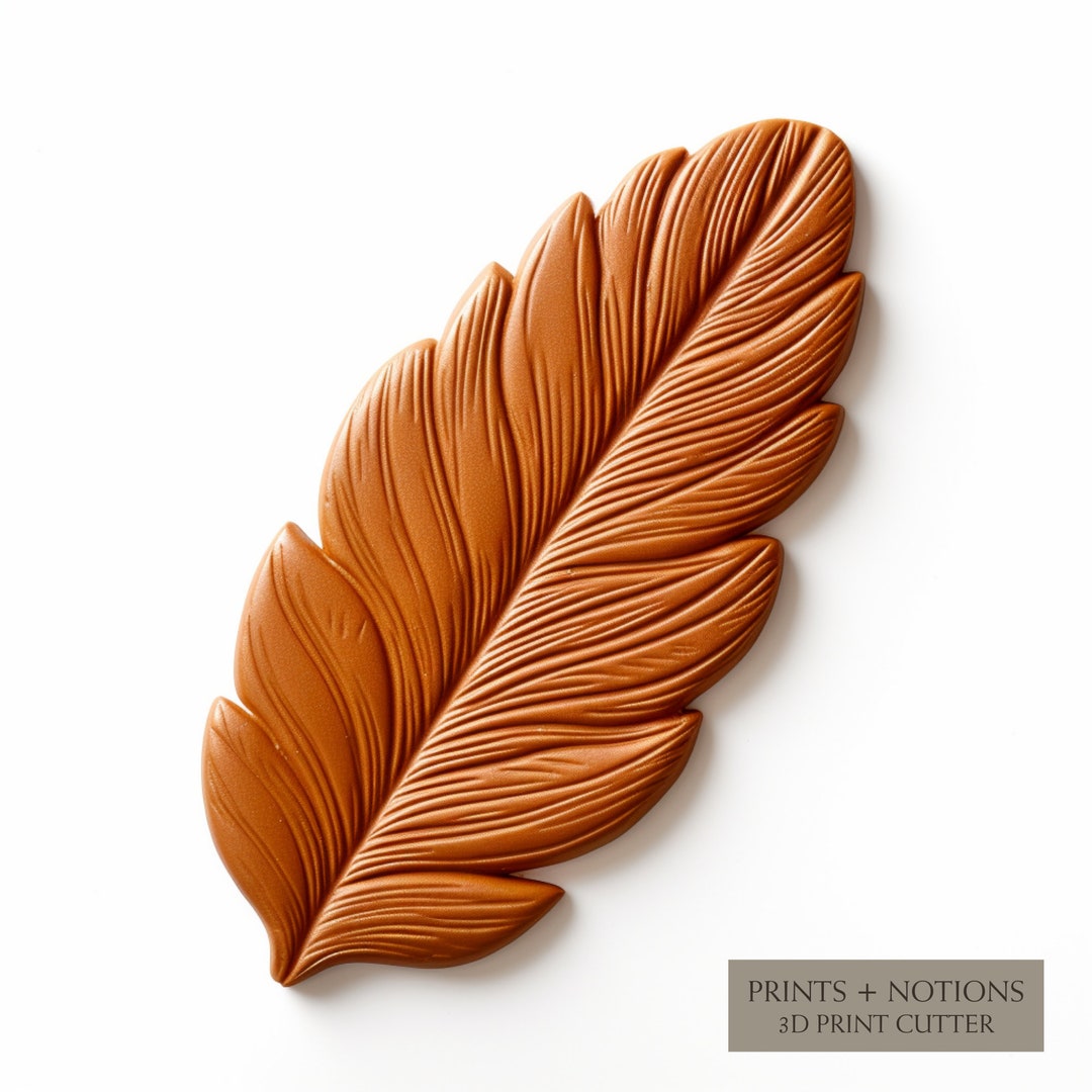 Feather Cookie Cutter | Polymer Clay Cutters | Ceramic Clay Cutters ...