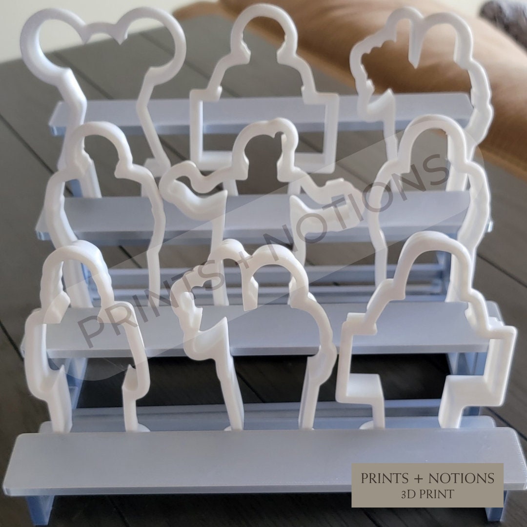 Athletes and Sports Fans Cookie Cutters for Mini Bleacher Stands ...
