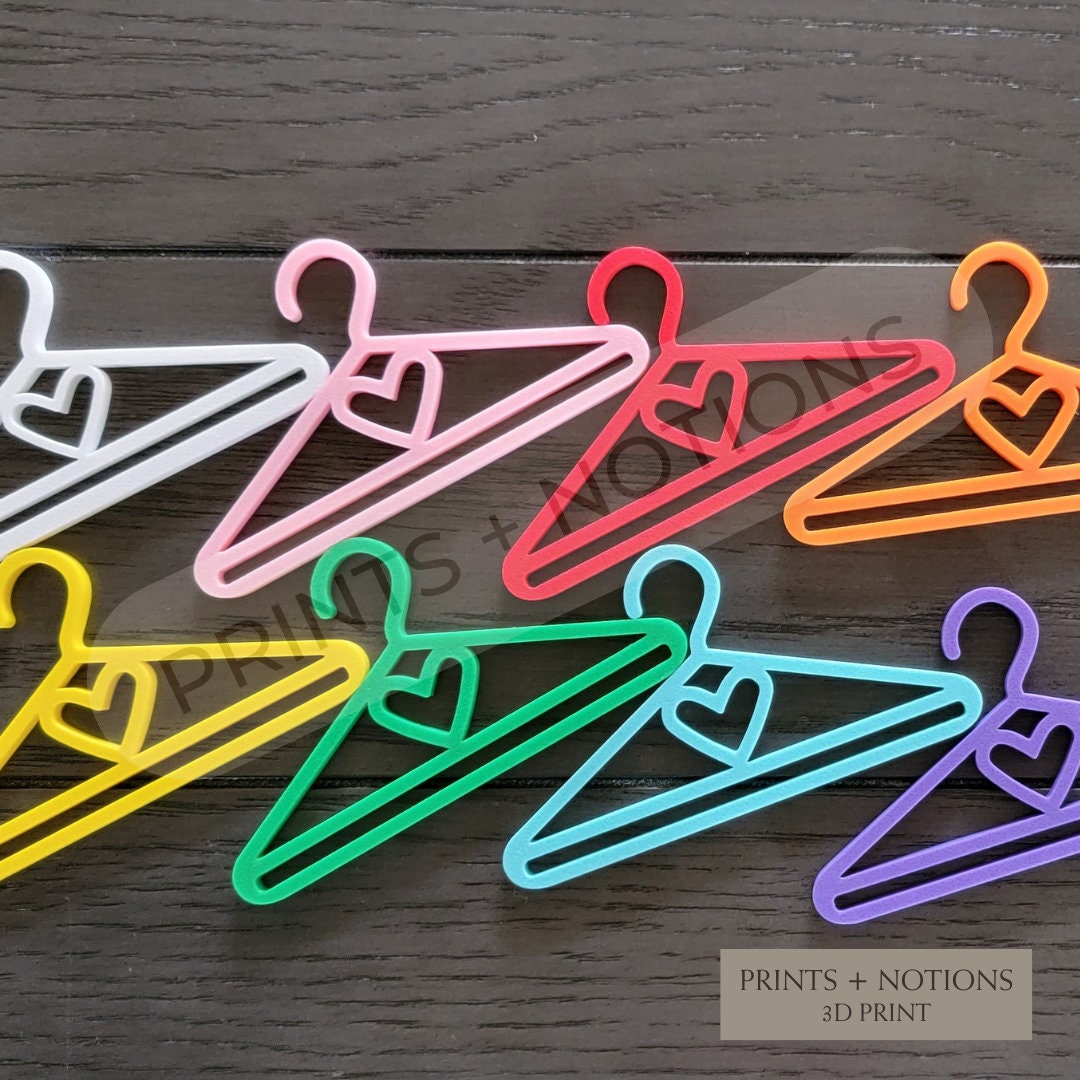 Cutest Mini Heart Hangers Sized for Mini Decorated Cookie Clothing Rack ...