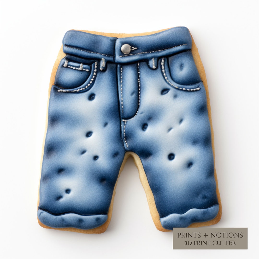 Jeans Pants Bermuda Shorts Cookie Cutter | Polymer Clay Cutters ...