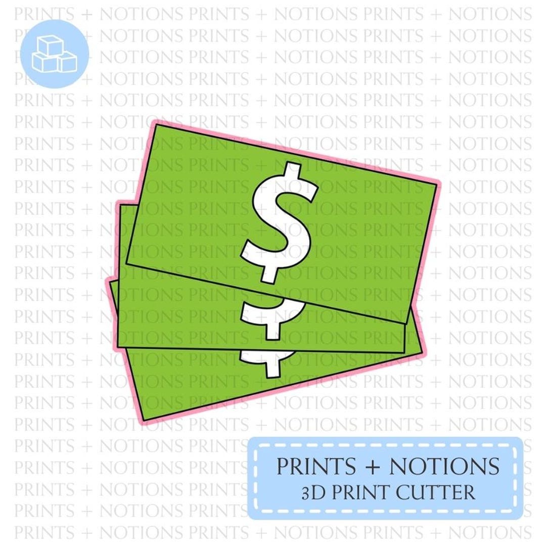 Money Dollar Bills Cash Cookie Cutter | Polymer Clay Cutters | Ceramic ...
