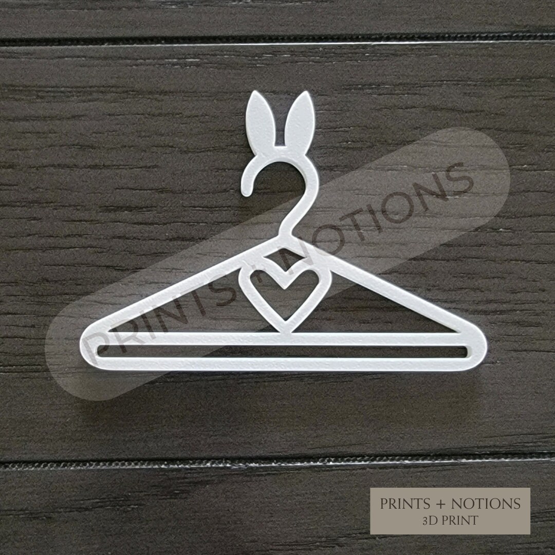 Mini Bunny Ears Hangers Sized for Mini Decorated Cookie Clothing Rack ...