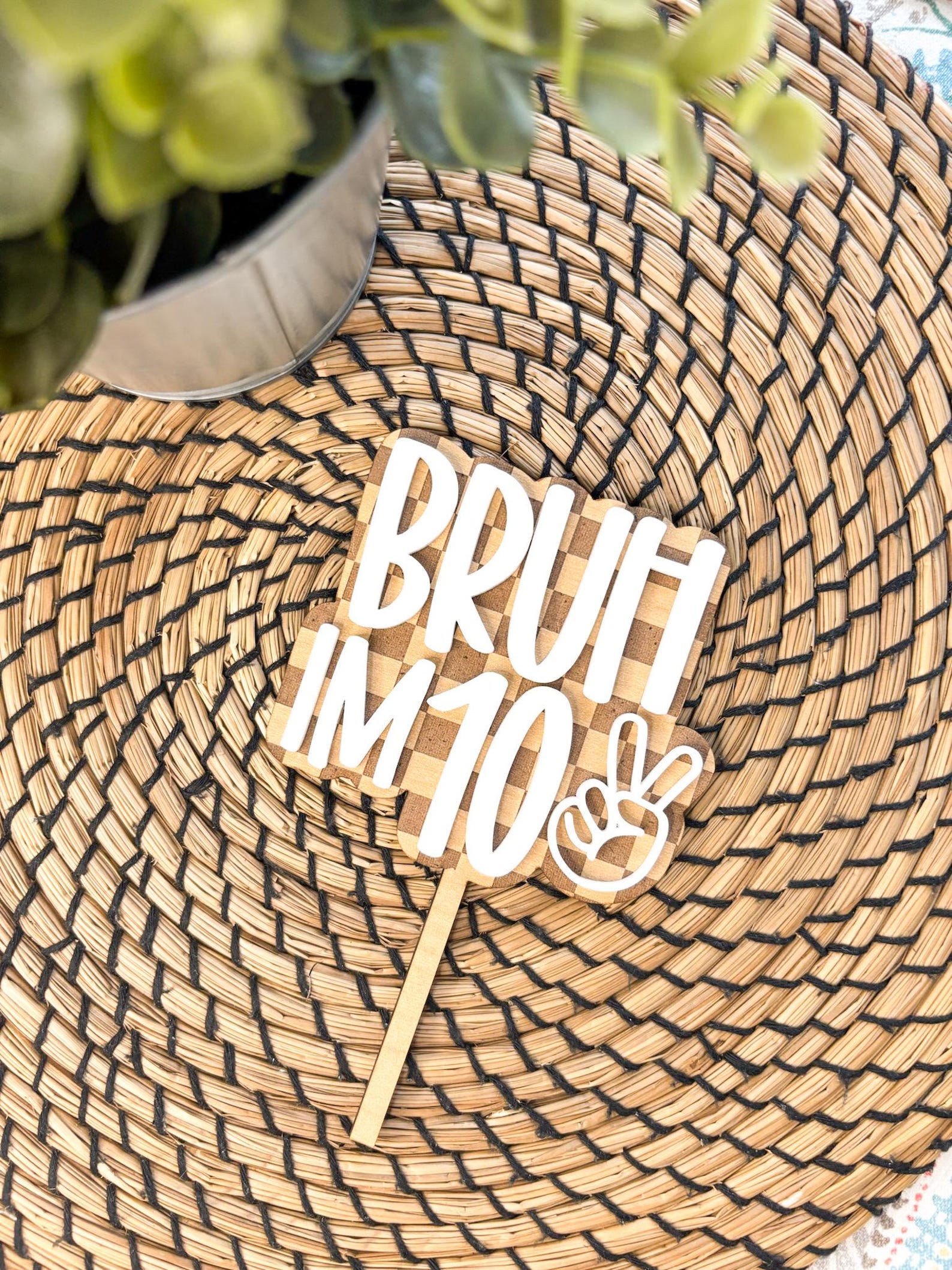 Bruh I'm 10 Cake Topper SVG: Laser Cut File (digital Download) - Etsy