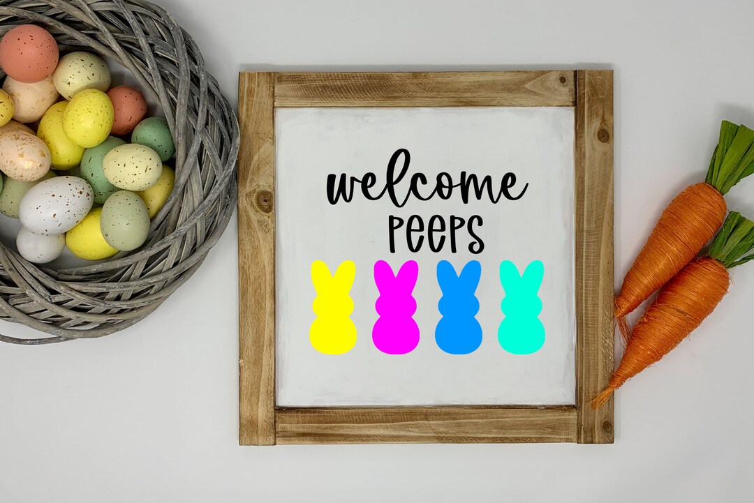 Welcome Peeps SVG INSTANT DOWNLOAD - Etsy