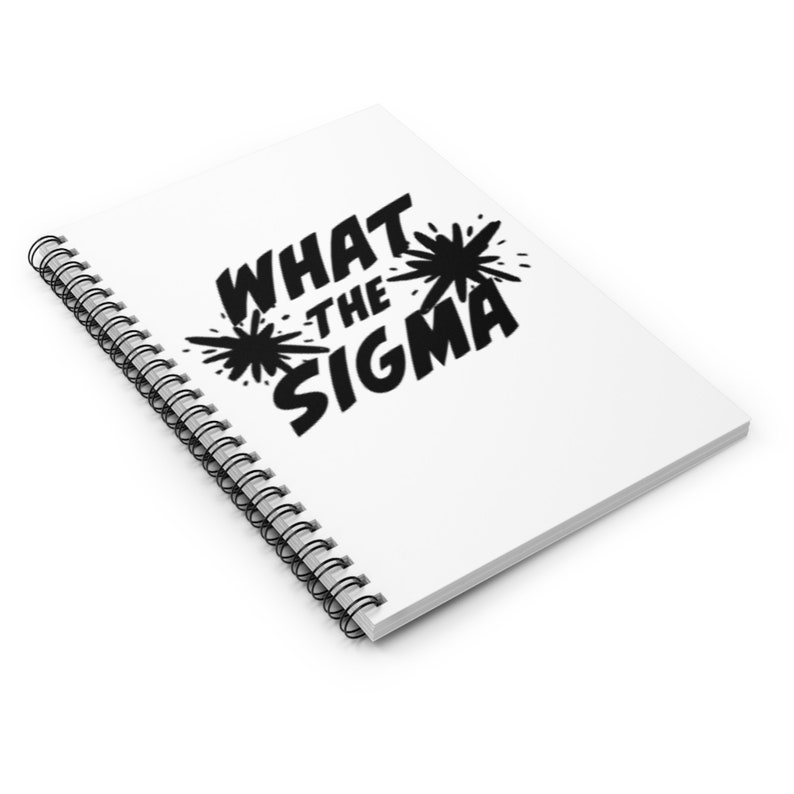 What the Sigma Spiral Notebook - Ruled Line - Etsy