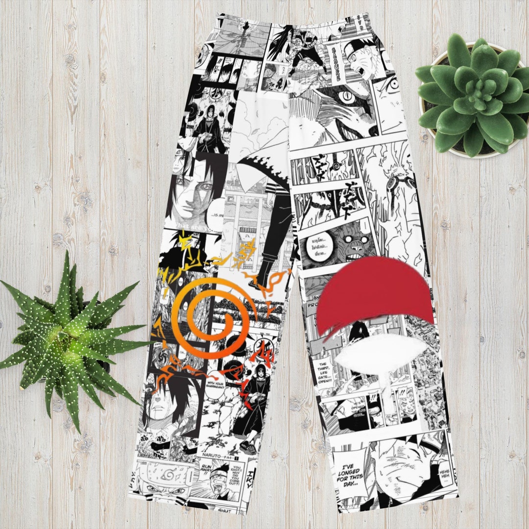 Naruto Manga Unisex Wide-leg Pants - Etsy