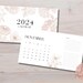 Printable Minimalist Floral 2024 Calendar Instant Download and Print - Etsy
