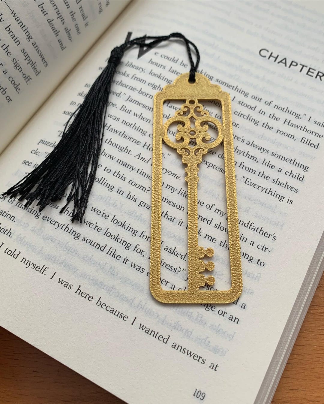 Gold Key Bookmark (inheritance Games) - Etsy