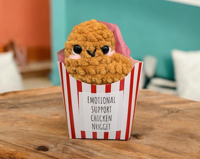 No-sew PATTERN: Crochet Amigurumi Chicken Nugget Keychain - Etsy