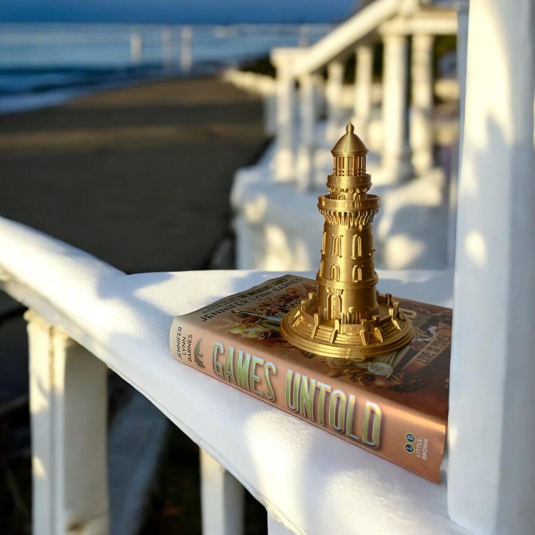 Gold Lighthouse Bookshelf Decor (games Untold) - Etsy