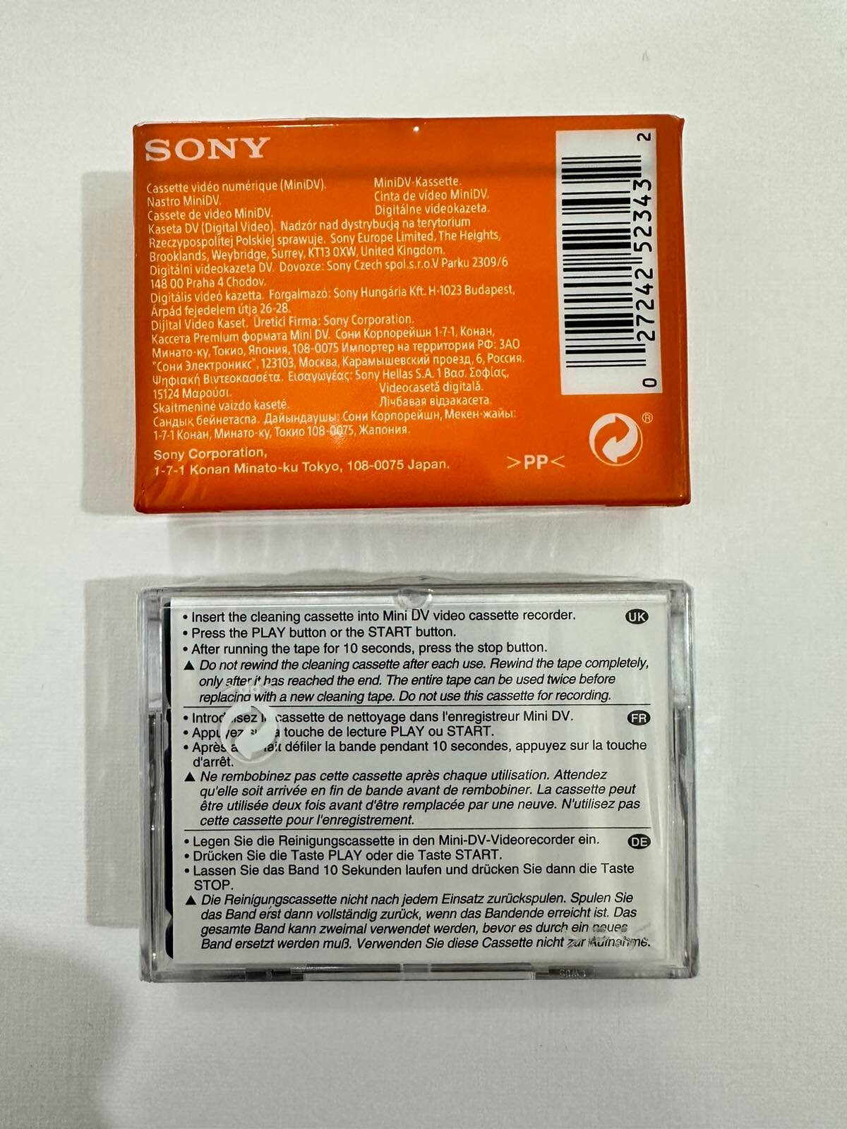 Sony Premium Mini Dv Tapes,sony Original Mini DV Head Cleaner - Etsy