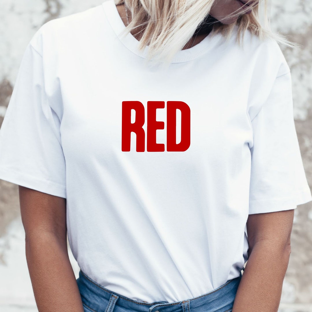 Red Shirt, Red Tracklist, Red Merch T-shirt, Concert Merch Shirt, Red T ...