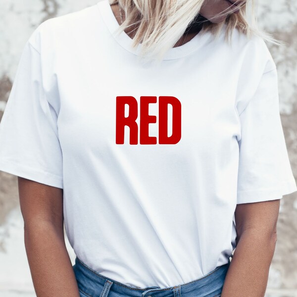 Red T Shirt - Etsy