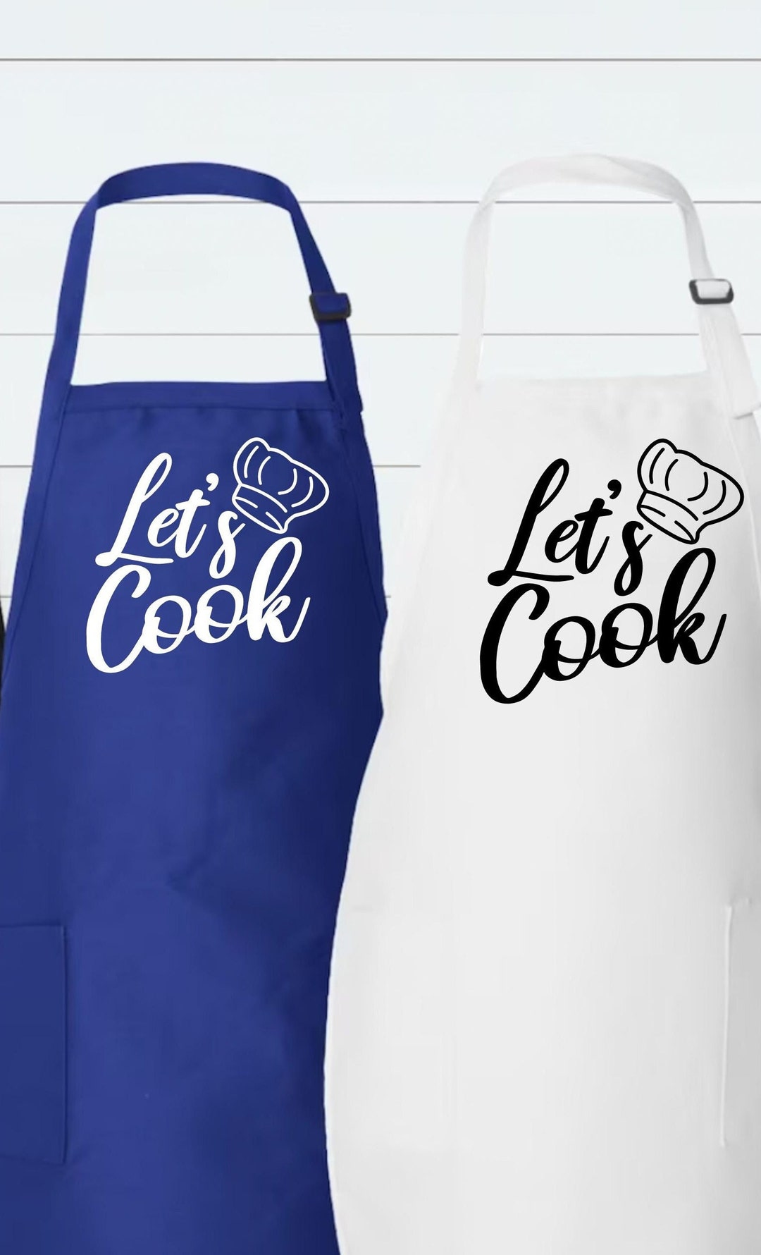 Let's Cook Apron, Men Apron Gift for Man, Grilling Apron, Apron for Men ...