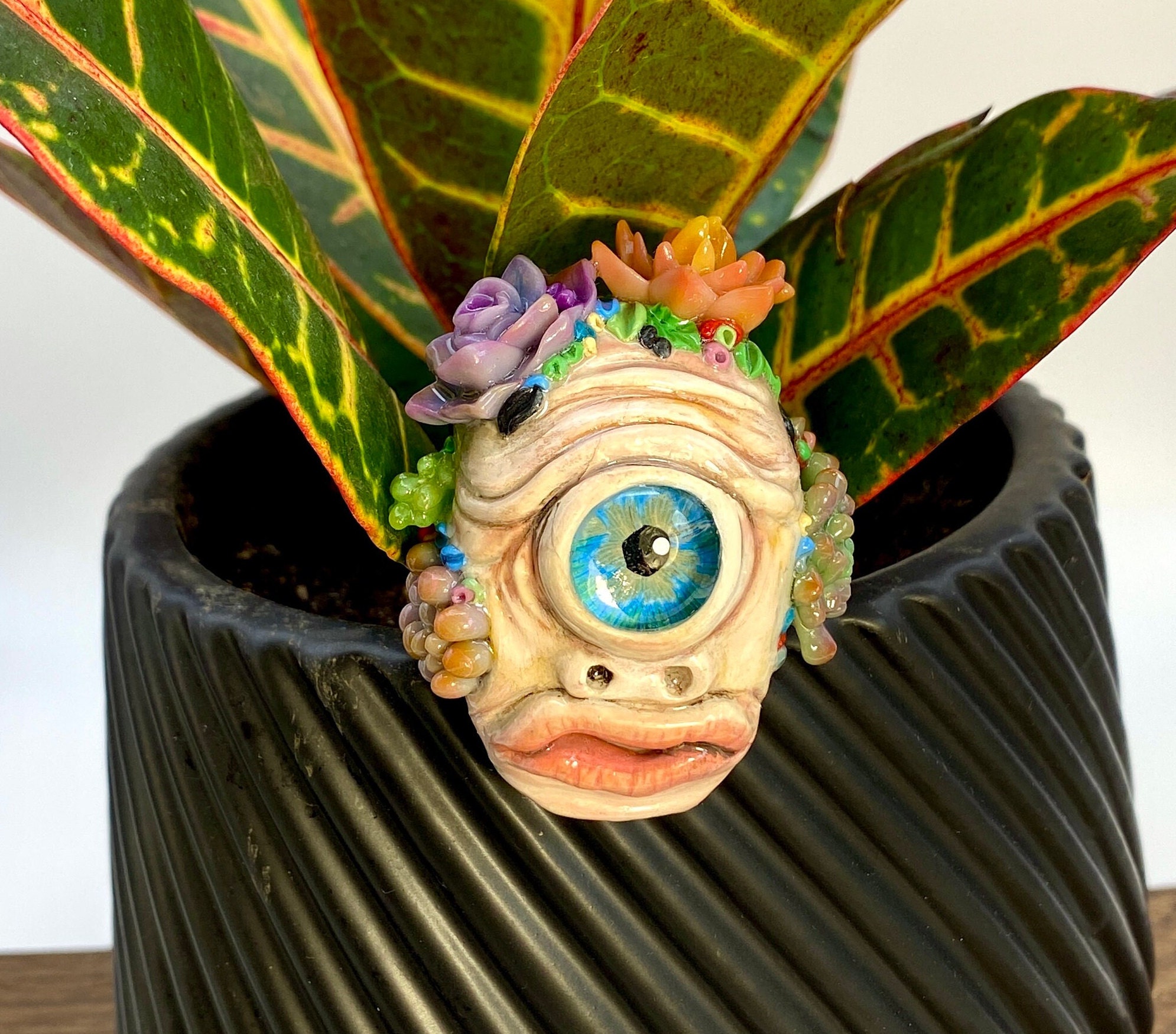 Cyclops Sculpture Cyclops Mini Sculpture Desk Buddy Pot Plant ...