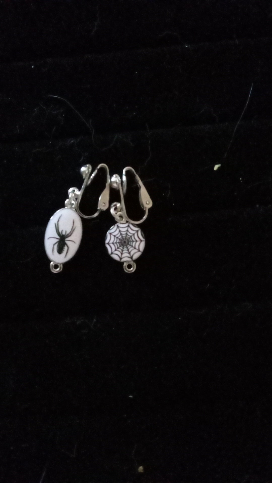 Spider Clip on Earrings - Etsy