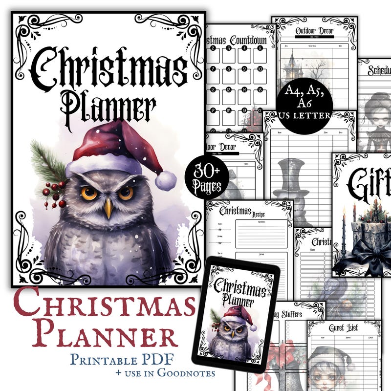 Planner Binders Goth - Etsy